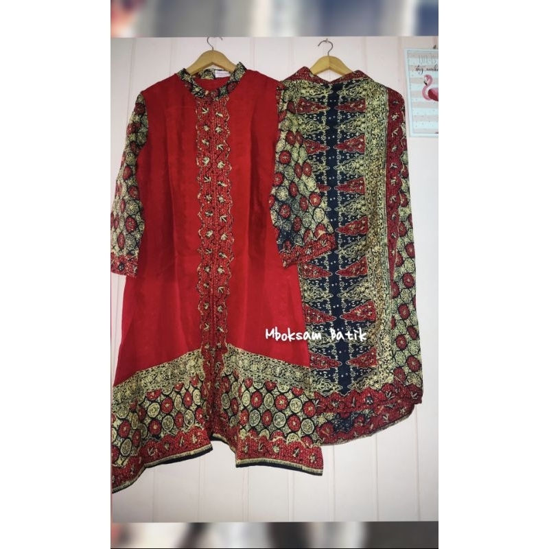 Jual ONE SET BATIK MOTIF SEMBAGI BY MBOKSAM BATIK | BATIK MELAYU IED ...
