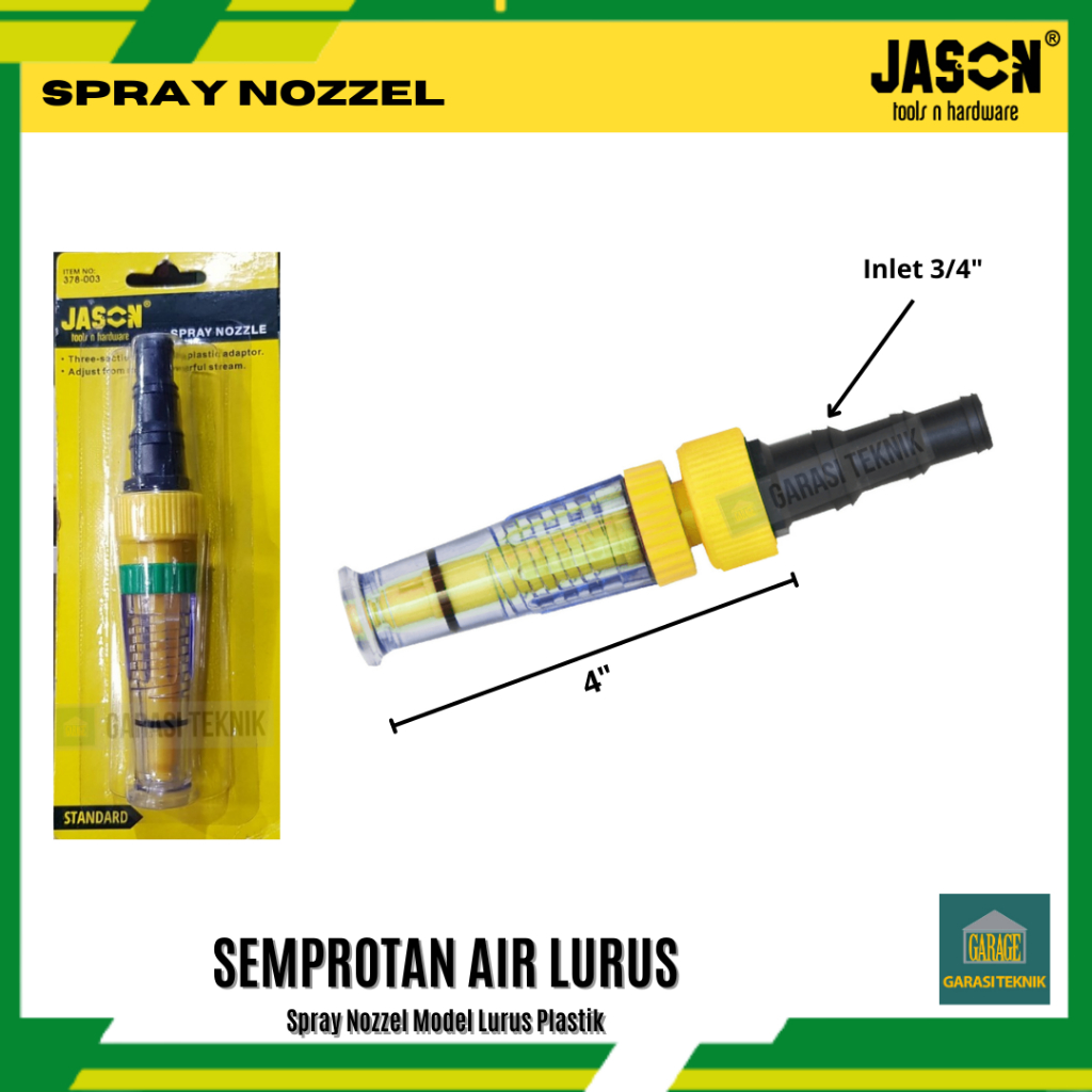 Jual Semprotan Air Lurus Taman / Semprotan Air PVC Spray Nozzle JASON ...