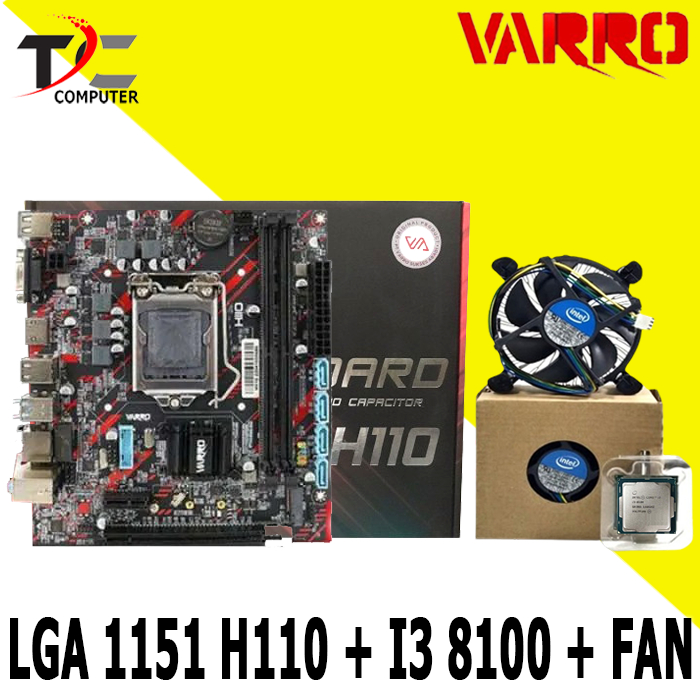 Jual Paket Mobo Varro New H110 DDR4 Plus Processor i3 8100 i3 9100 | Shopee Indonesia