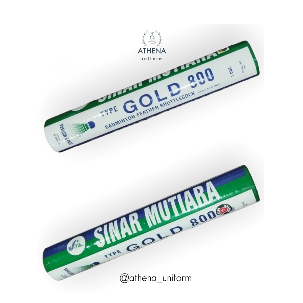 Jual COCK KOK SHUTTLECOCK SINAR MUTIARA GOLD 800 ORIGINAL STANDART PBSI ...