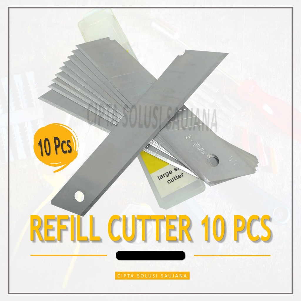 Jual ISI REFILL REFIL MATA PISAU CUTTER SEREP KATER CUTER BESAR KERTAS ...