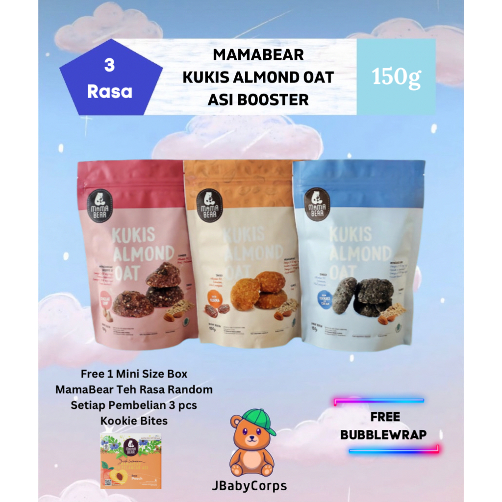 Jual MamaBear KUKIS ALMOND OAT Kukis Asi booster Snack Pelancar Asi ...