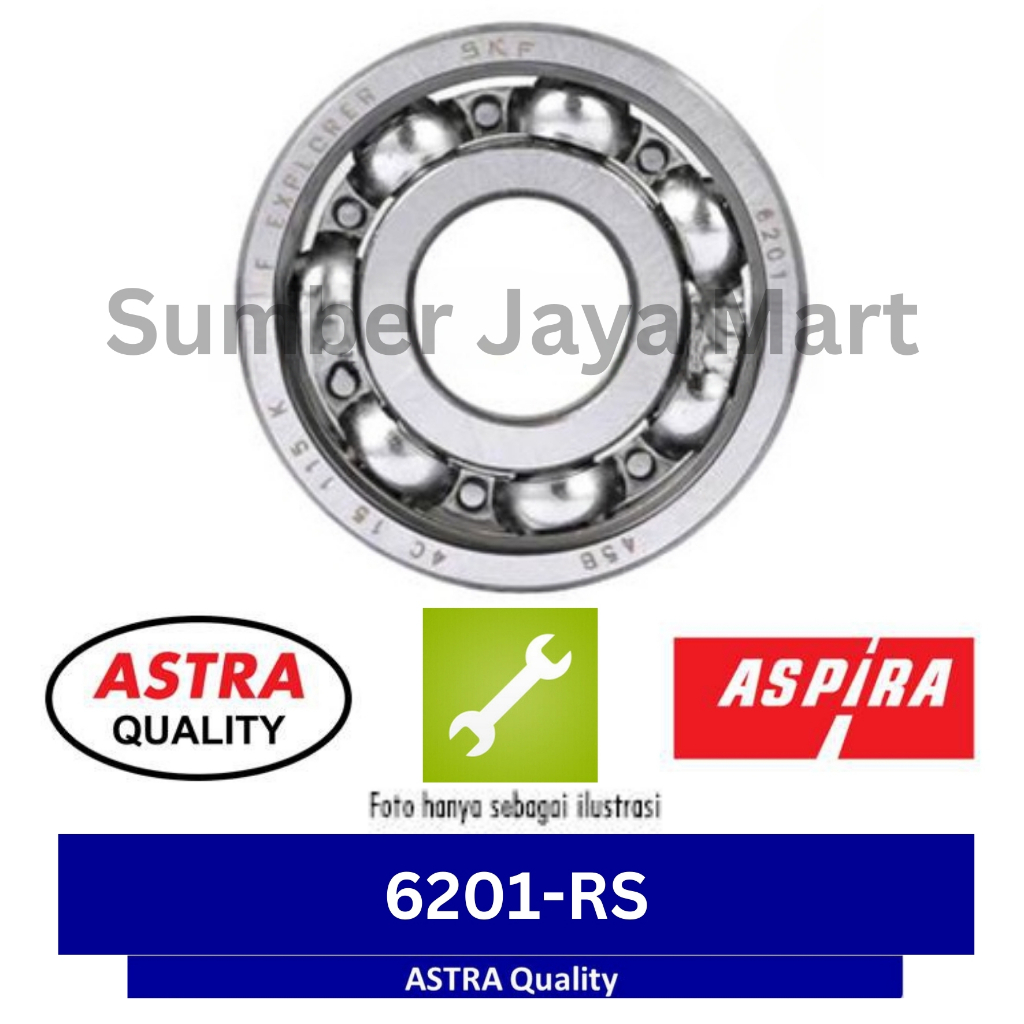 Jual Bearing Bering Laker Laher 6201 RS SKF ASPIRA Original Murah ...