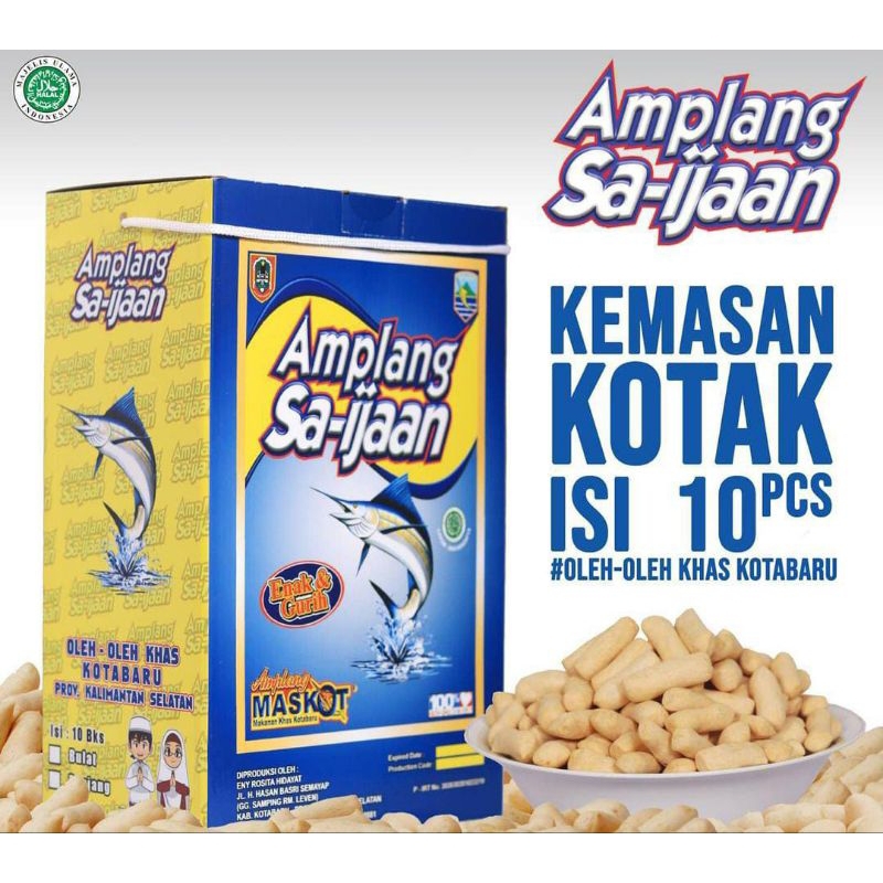 Jual Amplang Sa-ijaan Khas Kota Baru Kotak Besar Isi 10 Pcs Kemasan ...