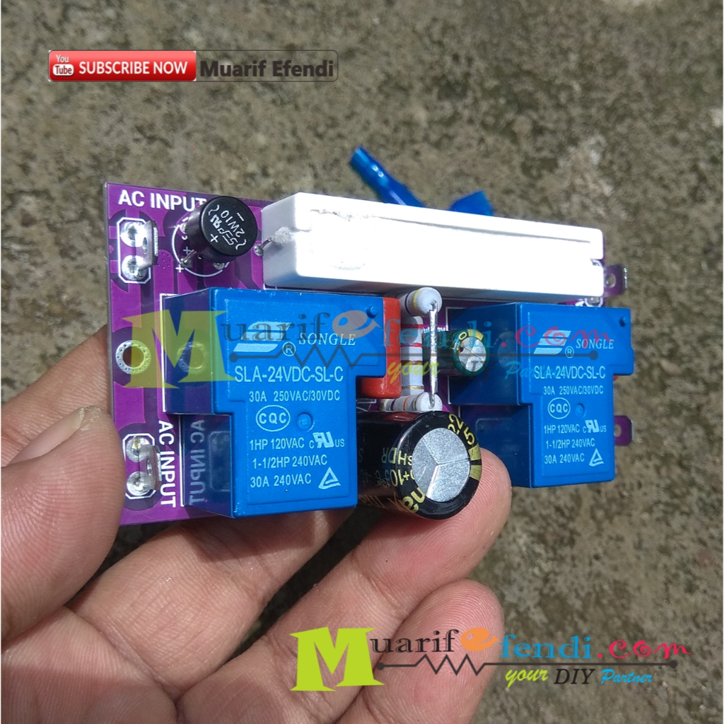 Jual KIT SOFTSTART 2 RILAY RELAY DOUBLE 30A ANTI JEGLEK MCB LELEH ...