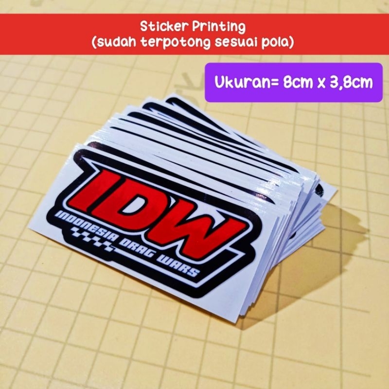 Jual sticker printing IDW INDONESIA DRAG WARS | Shopee Indonesia