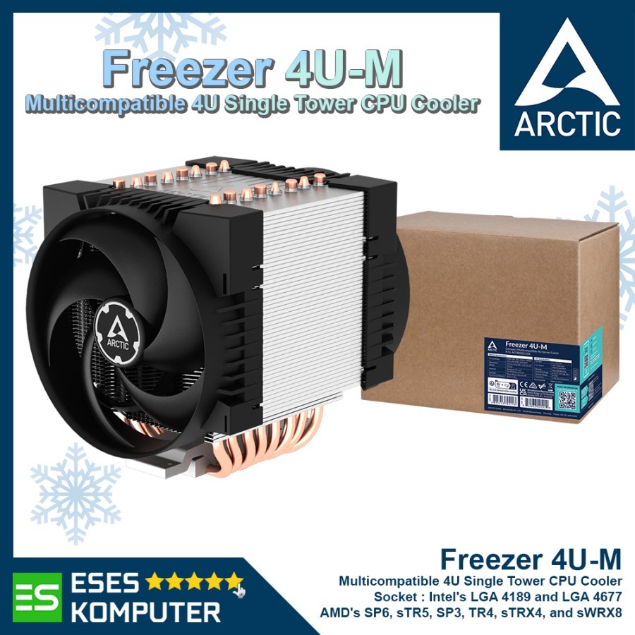 Jual HSF ARCTIC Freezer 4U-M | 8-Heat Pipe Dual Fan 120mm 4U Server Cooler | Shopee Indonesia
