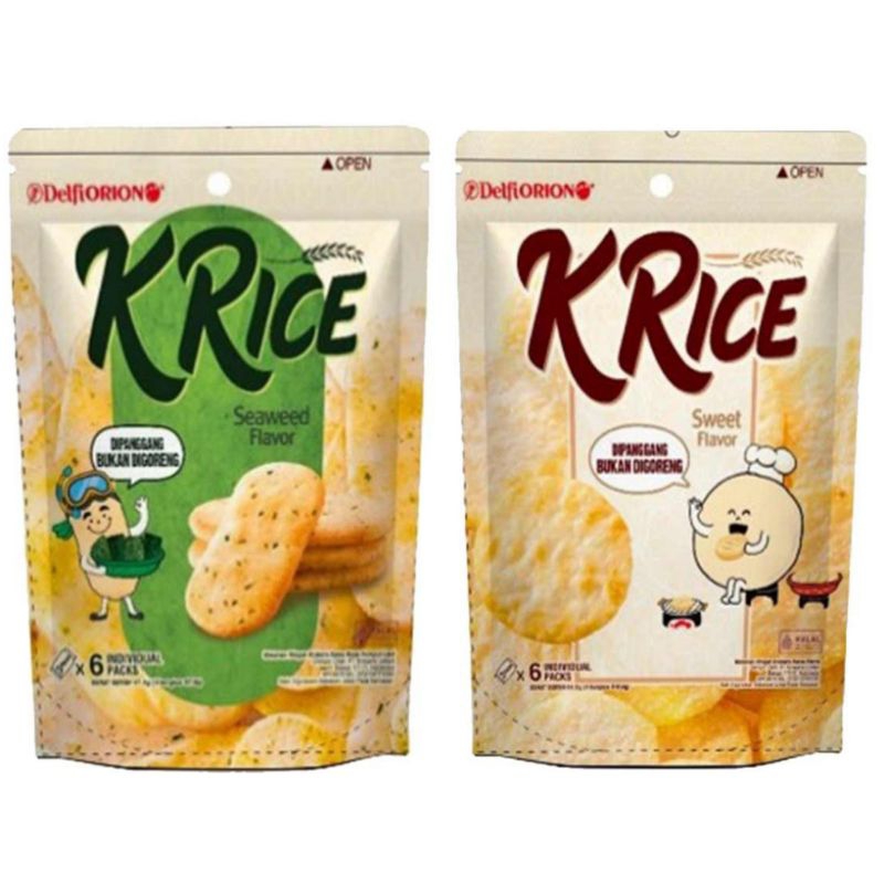 Jual Delfi Orion K Rice Seaweed Crackers Orion Sweet snack beras ...