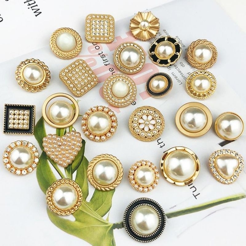 Jual BLINK.ID KANCING JAMUR IMPORT MOTIF / KANCING JAMUR /KANCING BAJU ...