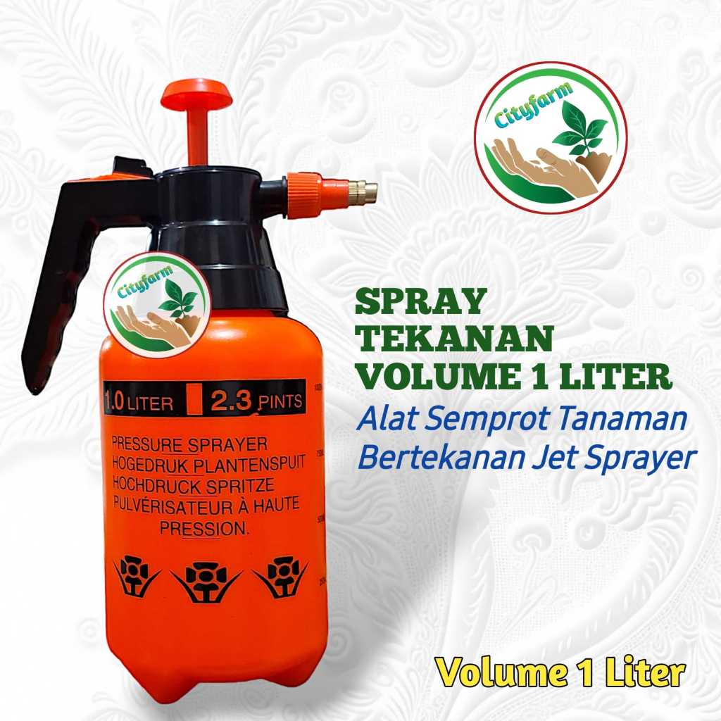 Jual Botol Sprayer Pressure Botol Spray Semprotan Pompa Warna Orange 1 ...