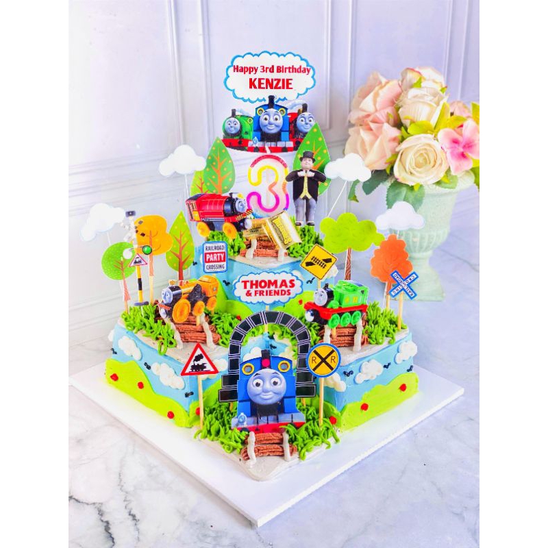 Jual Kue ulang tahun anak birthday Thomas and Friends topper cake ...