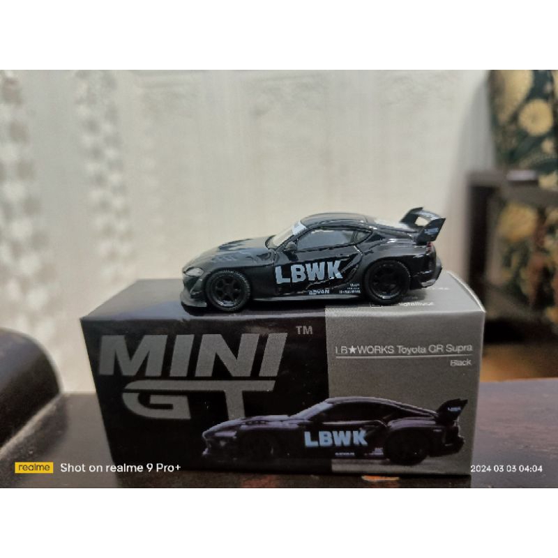 Jual Mini GT Gr Supra LBWK black | Shopee Indonesia