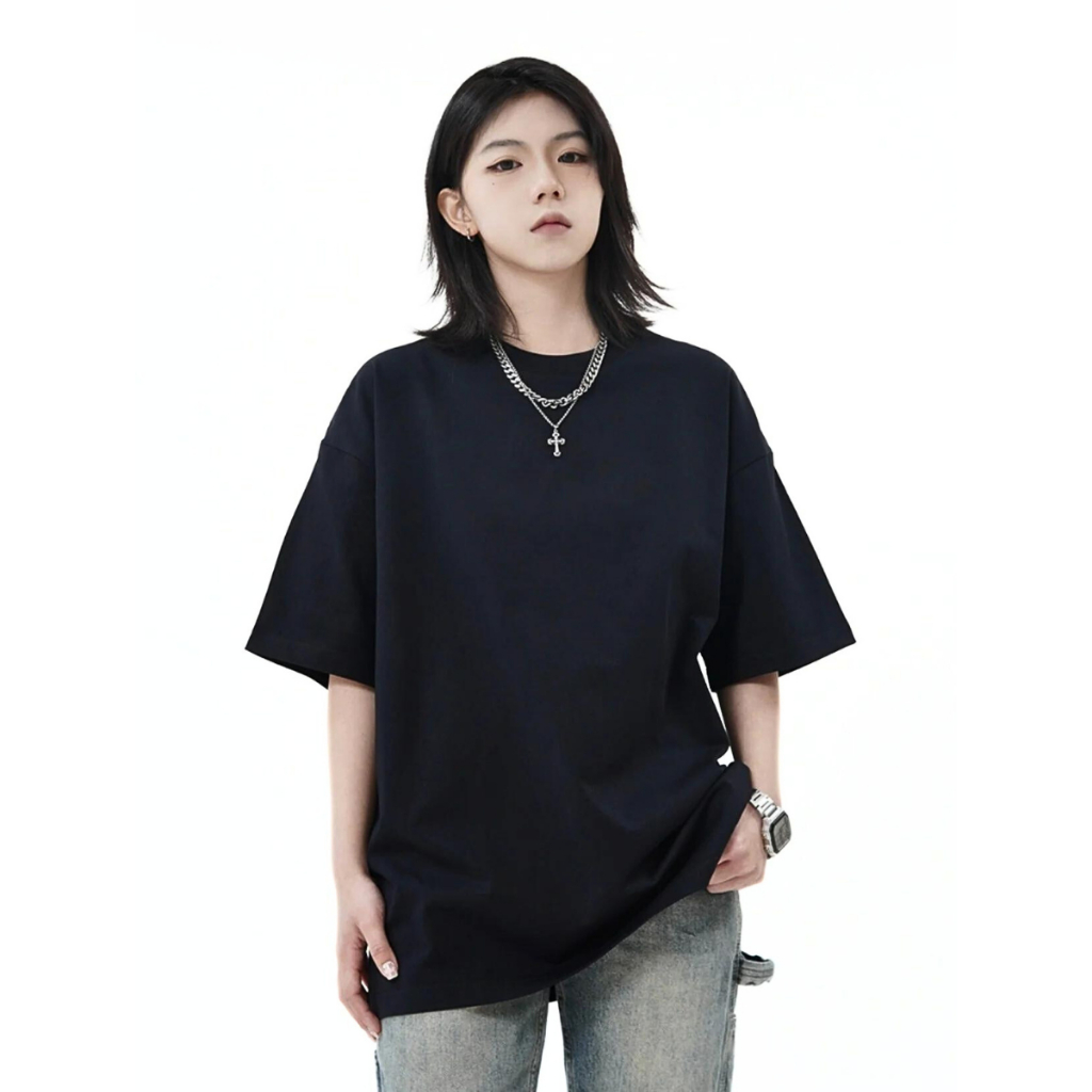 Jual Ouch™ T-shirt Kaos Oversize Basic HItam | Shopee Indonesia