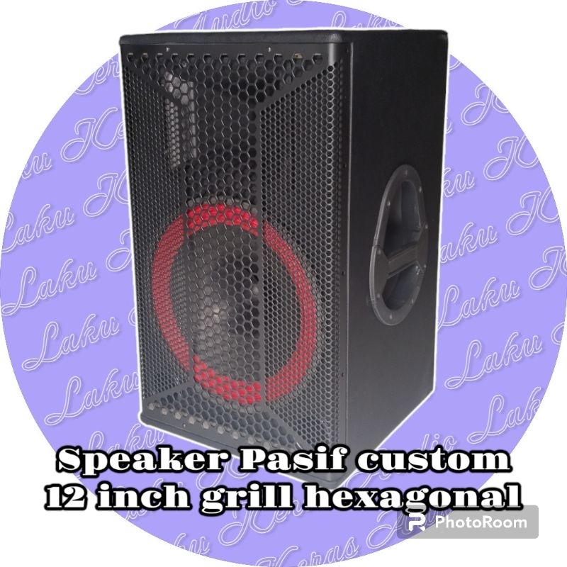 Jual Box speaker 12 inch grill import hexagonal | Shopee Indonesia