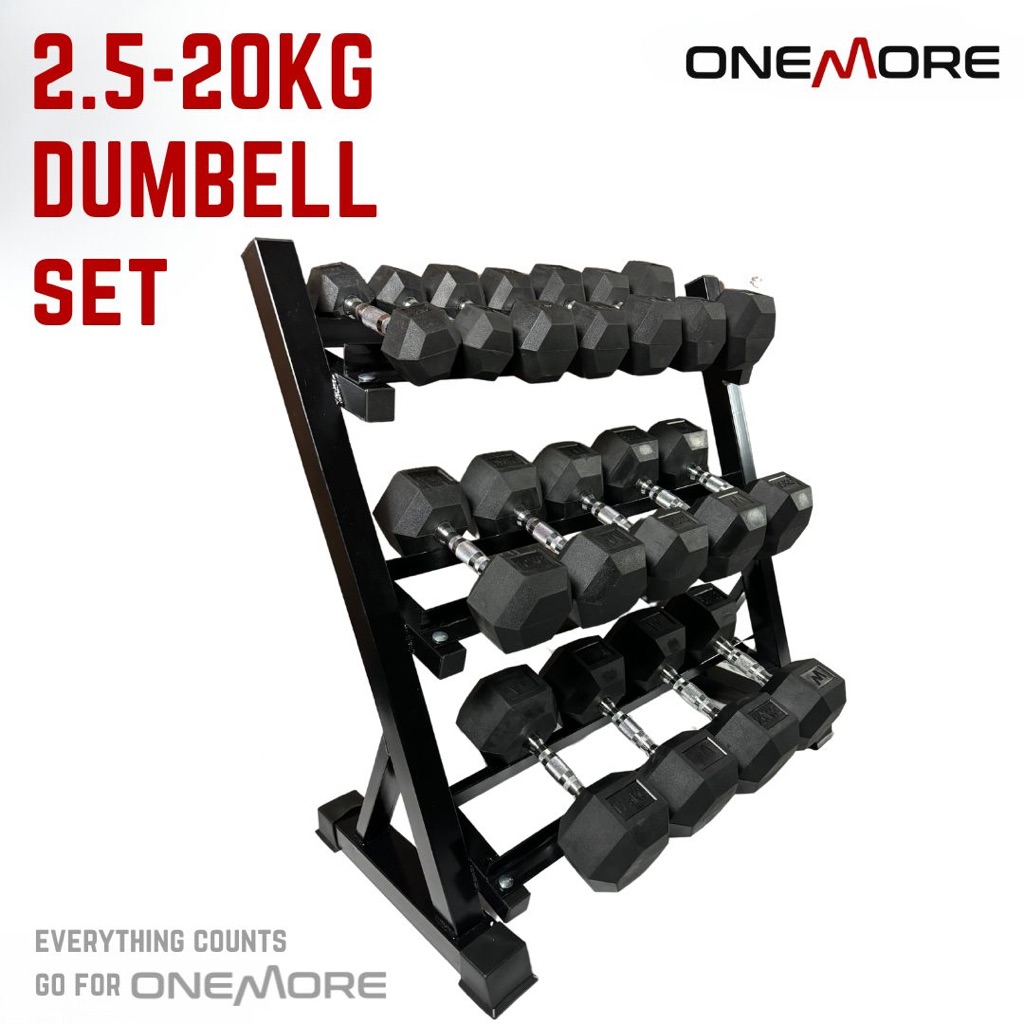 Jual 2.5-20 KG SET Hexagonal Dumbell | Shopee Indonesia