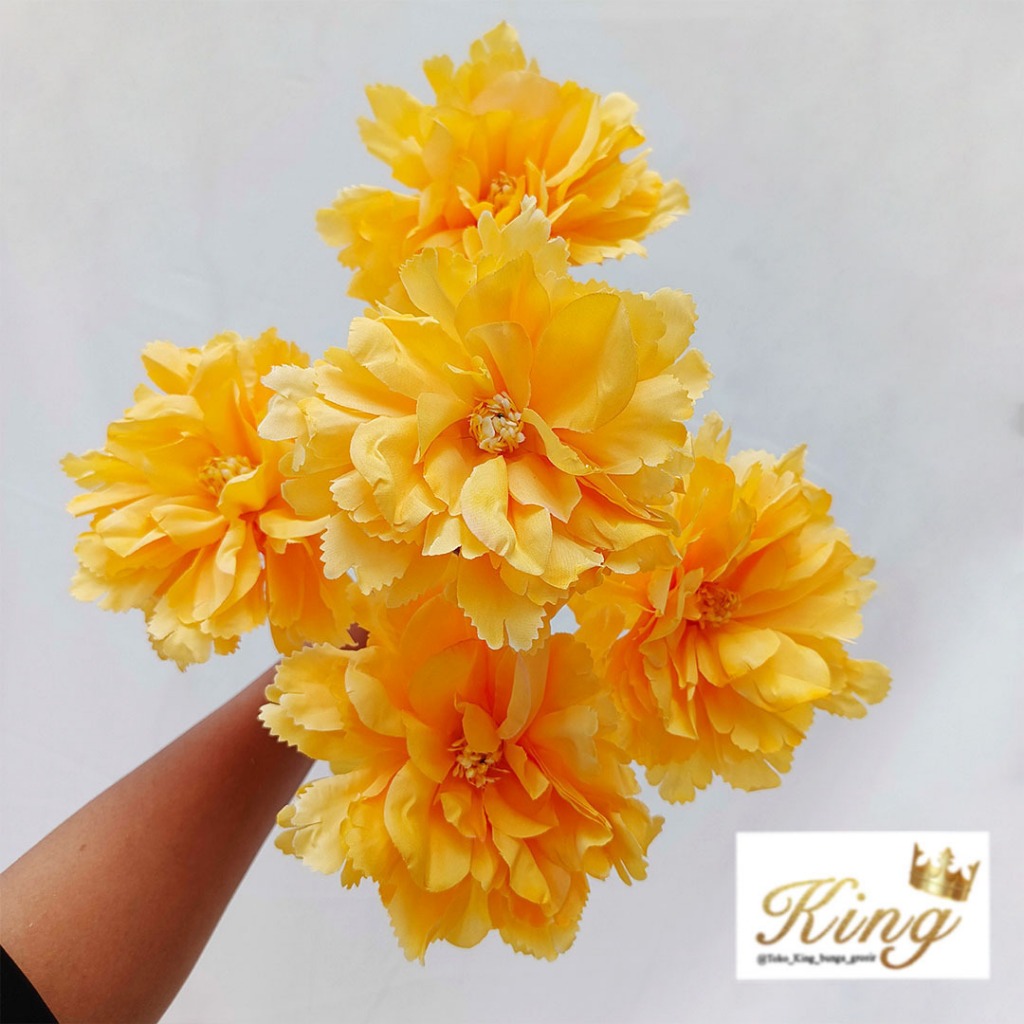 Jual Jumbo Carnation Bunga Dianthus Premium Artificial Flower Palsu ...