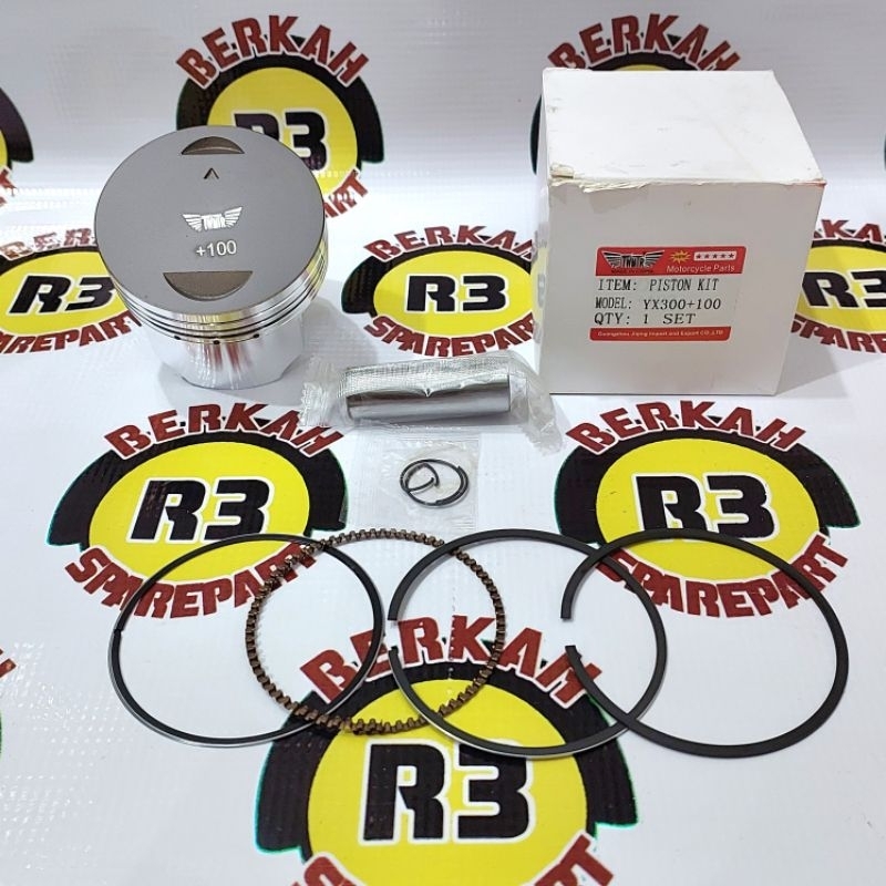 Jual Piston Viar 300cc set Os 1,00/Piston 300cc set Os 1,00 motor roda ...