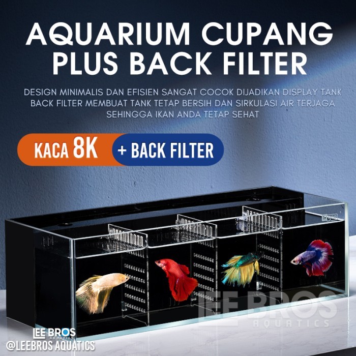 Jual Soliter Cupang / Aquarium Cupang / Aquarium Mini Betta Guppy Molly ...