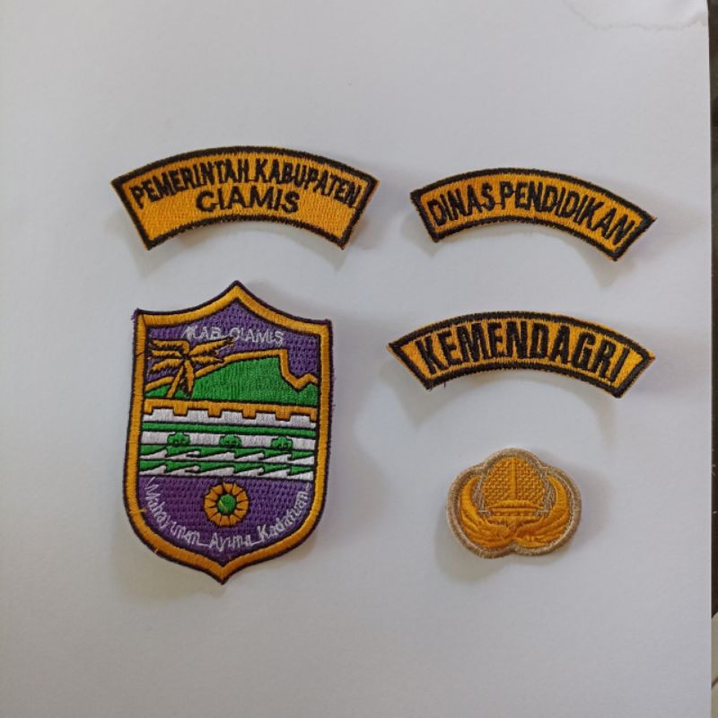 Jual CIAMIS Logo bordir pemerintah kabupaten PEMKAB ciamis jawa barat ...