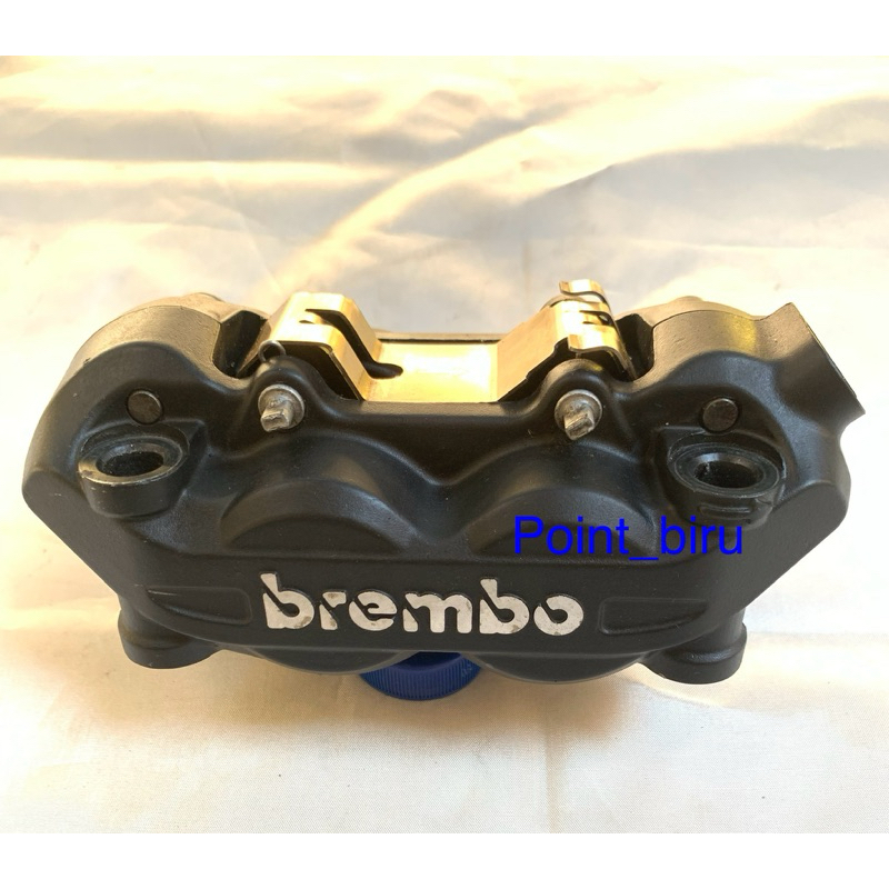 Jual kaliper Brembo Radial 4 Piston black ( kanan ) pitch 100mm,100% original | Shopee Indonesia