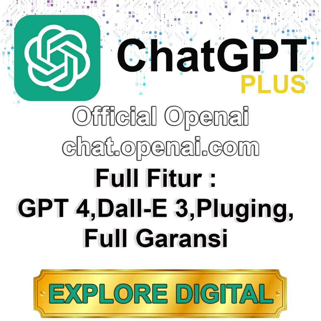 Jual ChatGPT-4 PLUS - PREMIUM ACCOUNT | Official Open AI | Shopee Indonesia