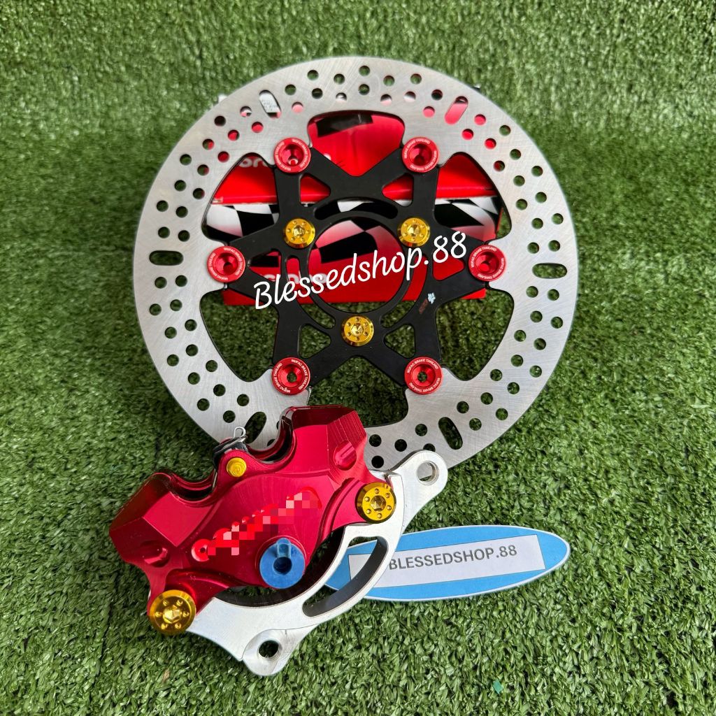 Jual PAKET KALIPER BRCM 2 PISTON + PIRINGAN DISC CAKRAM 220MM FLOATING ...