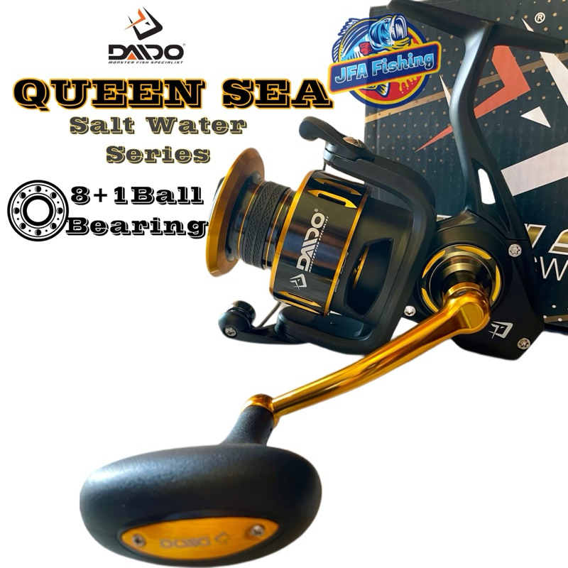 Jual Reel Daido QUEEN SEA 6000 8+1BB SaltWater PowerHandle | Shopee ...