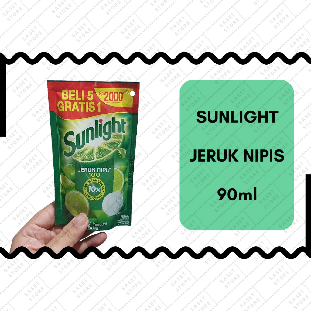 Jual Sunlight Jeruk NIpis 90ml Sachet Pouch Sabun Cuci Piring | Shopee Indonesia