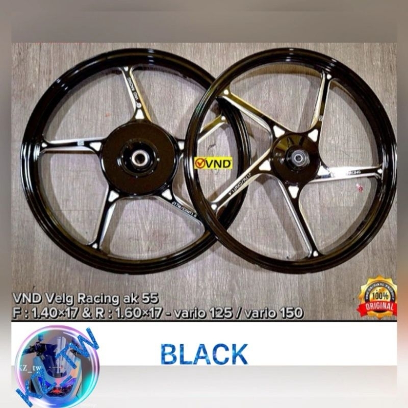 Jual VND VELG AK 55 RING ( 17 ) AK55 VARIO 110 / VARIO 125 /150 /160 CBS / BEAT /SCOOPY /GENIO ...