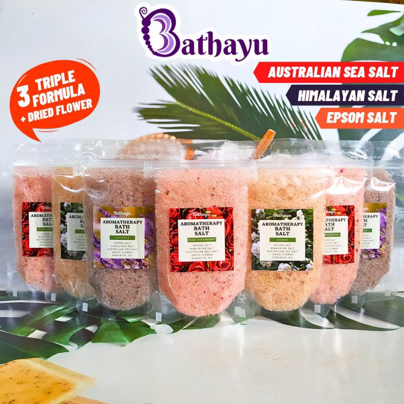 Jual BATH SALT GARAM MANDI SPA KAKI DENGAN BUNGA ASLI TRIPLE FORMULA ...