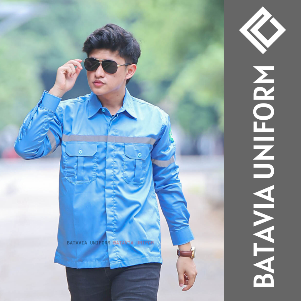 Jual Baju Kemeja Wearpack Werpak Safety K3 Lengan Panjang Seragam Kerja ...