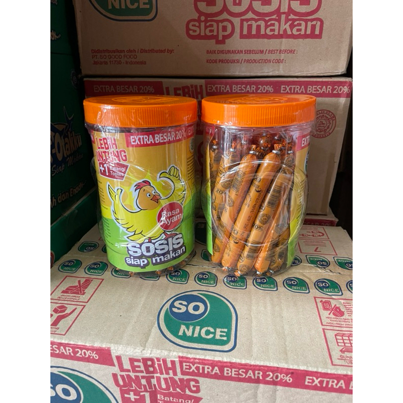Jual sosis Sonice so nice sosis siap makan per toples 525gr | Shopee Indonesia