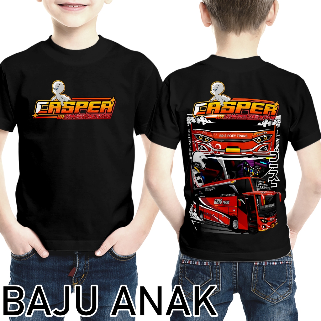 Jual KAOS ANAK BUS MANIA CASPER USIA 1-12 TAHUN BAJU ANAK KAOS BUS - KAOS MOBIL COTTON COMBED ...