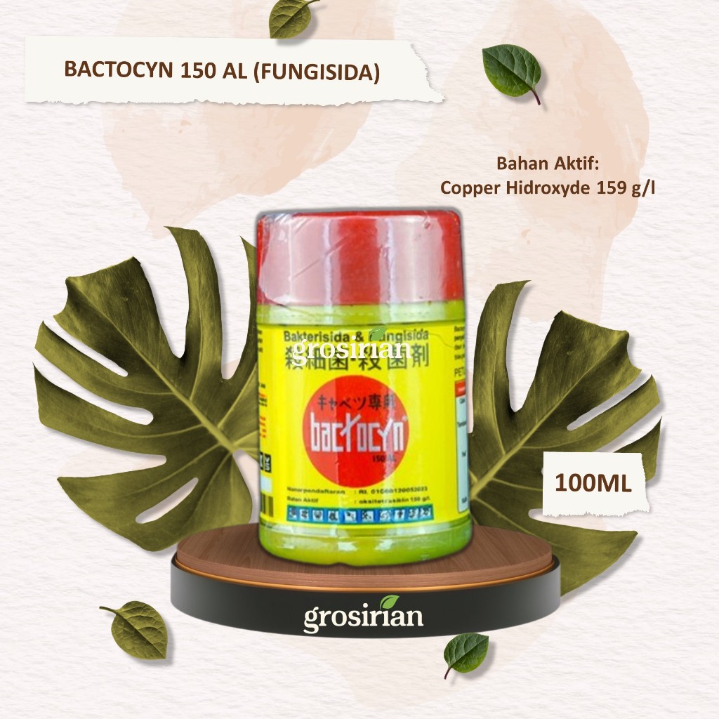 Jual BACTOCYN 150 AL 100 ML BAKTERISIDA FUNGISIDA OBAT HAMA BERCAK DAUN ...