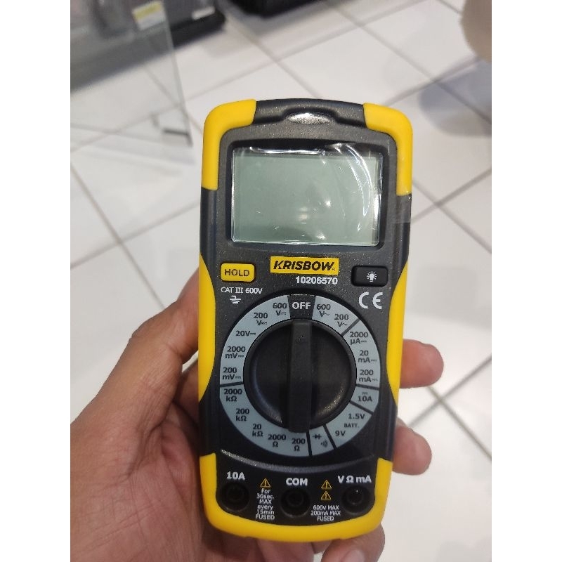 Jual Krisbow alat ukur digital multimeter 600v NCV/avometer | Shopee ...