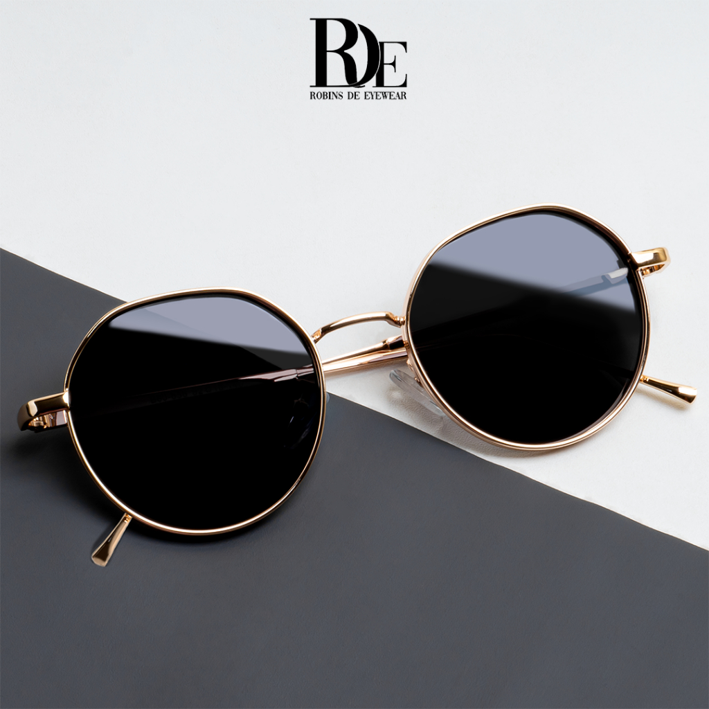 Jual ROBINS Sunglasses Vintage Anti Radiasi Uv400 Kacamata Hitam Pria Wanita Stylish 80656 ...