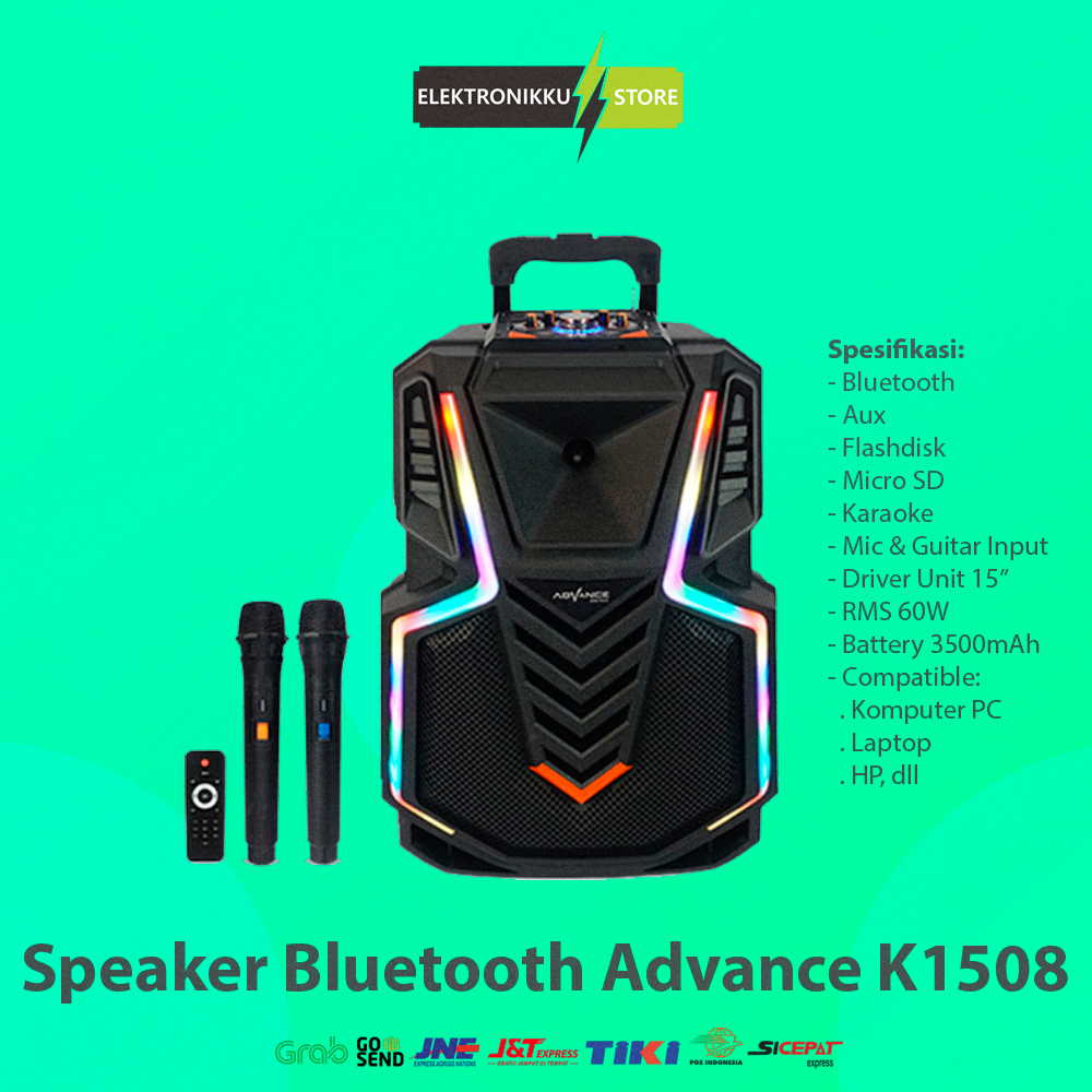 Jual Speaker Advance K1508 Bluetooth Aktif Komputer PC Laptop HP Karaoke | Shopee Indonesia