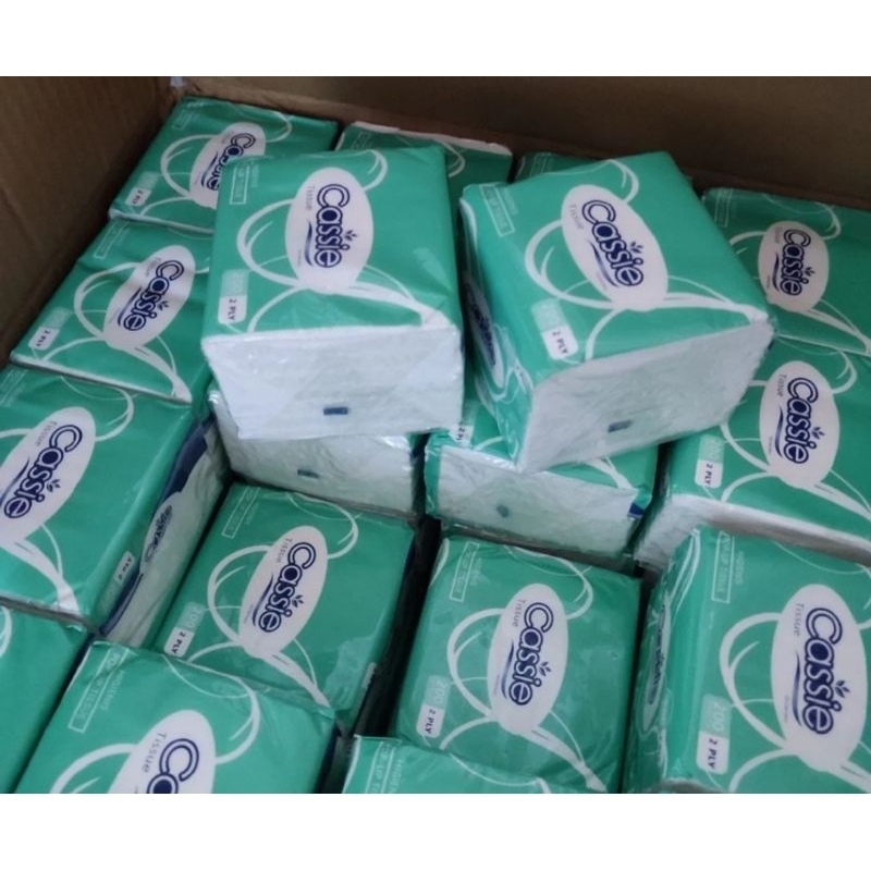 Jual tisu Cassie pop up 200 sheet 2 play (1 slop/pak ISI 10 pcs ...