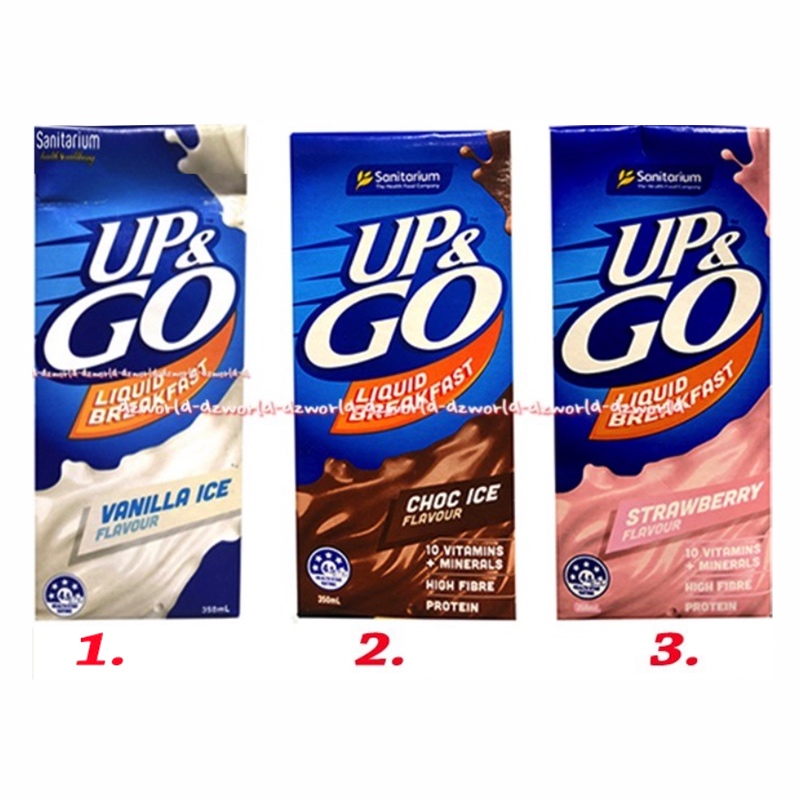 Jual Up & Go Liquid Breakfast 350ml Vila Ice Favour Minuman Susu Rasa ...