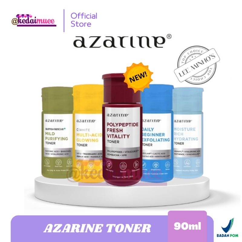 Jual AZARINE Toner Series | Multi acids Glowing | Hydrating | Mild ...