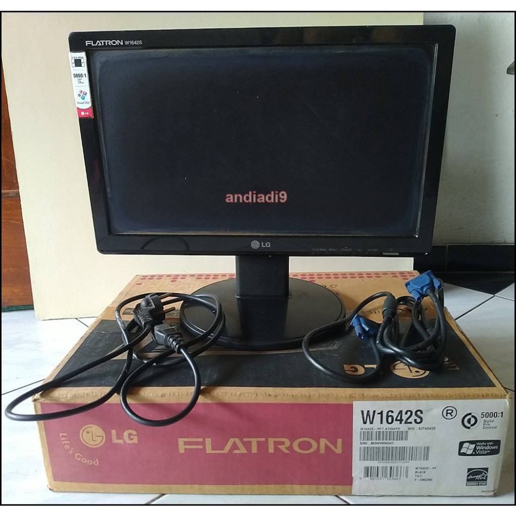 Jual LG FLATRON WIDE LCD MONITOR 15.6 INCH W1642S LAYAR VIGNET | Shopee ...