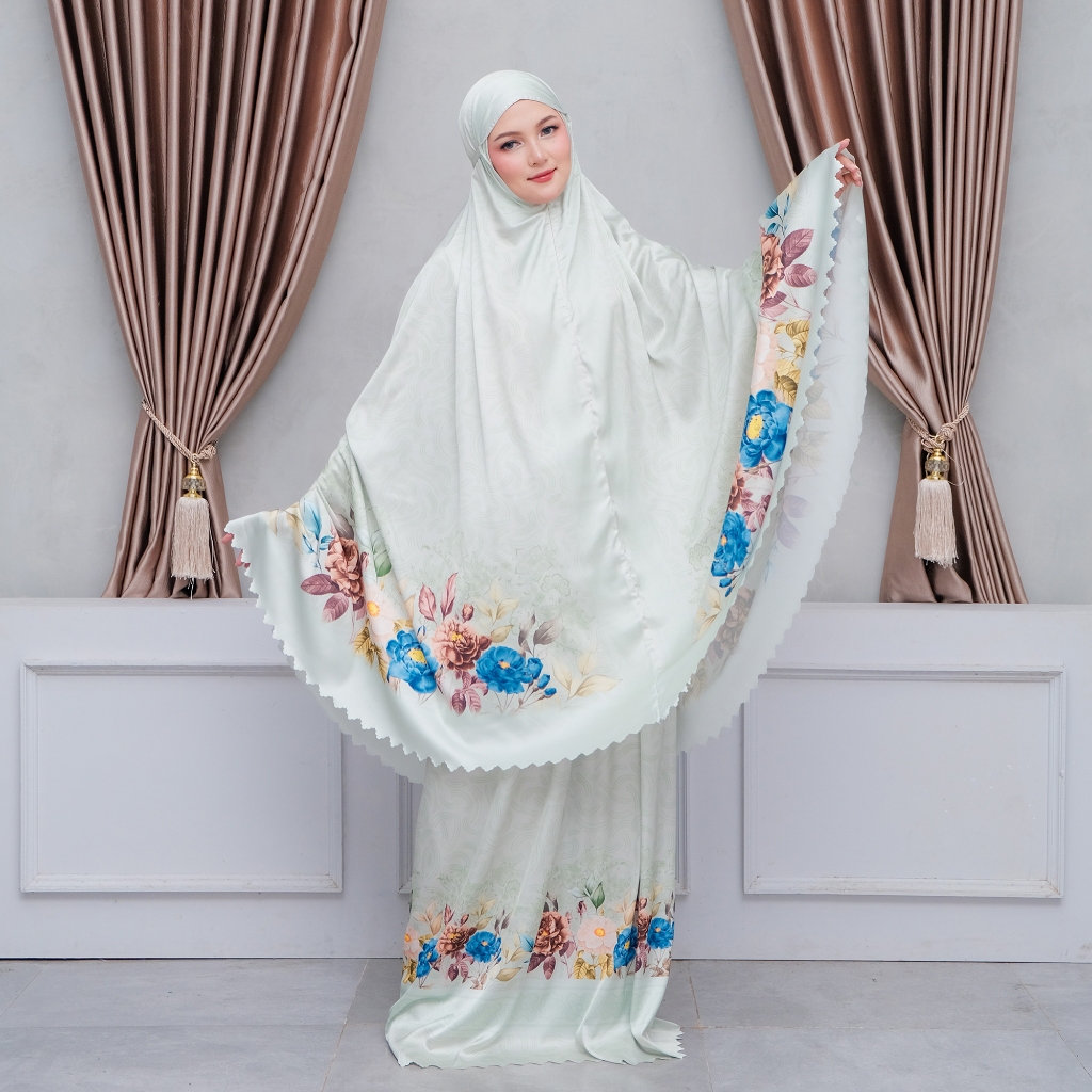 Jual Mukena Traveling Premium Dewasa 2in1 | Mukena Sutra Fanel silk ...