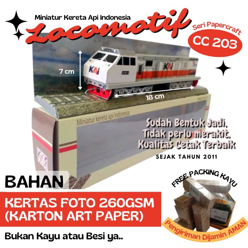 Jual Lokomotif cc203 PT TEL - Miniatur kereta api indonesia | Shopee ...