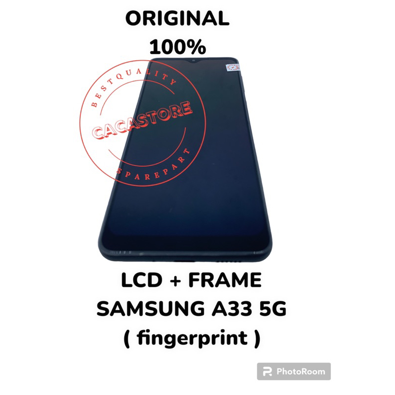 Jual LCD FULLSET + FRAME SAMSUNG A33 5G / A336 OLED ORIGINAL (support fingerprint ) | Shopee ...