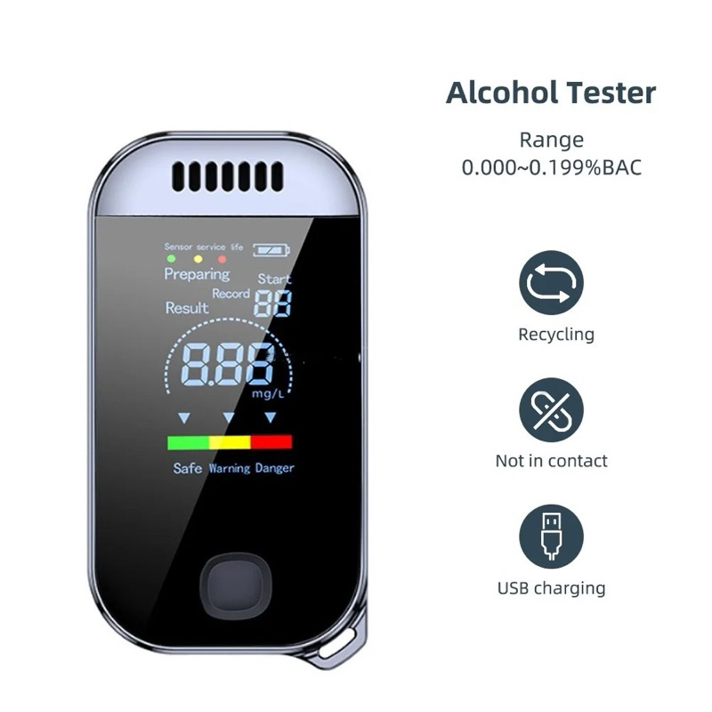 Jual Digital Alcoholmeter Digital Alcohol Breath Analyzer Detector ...