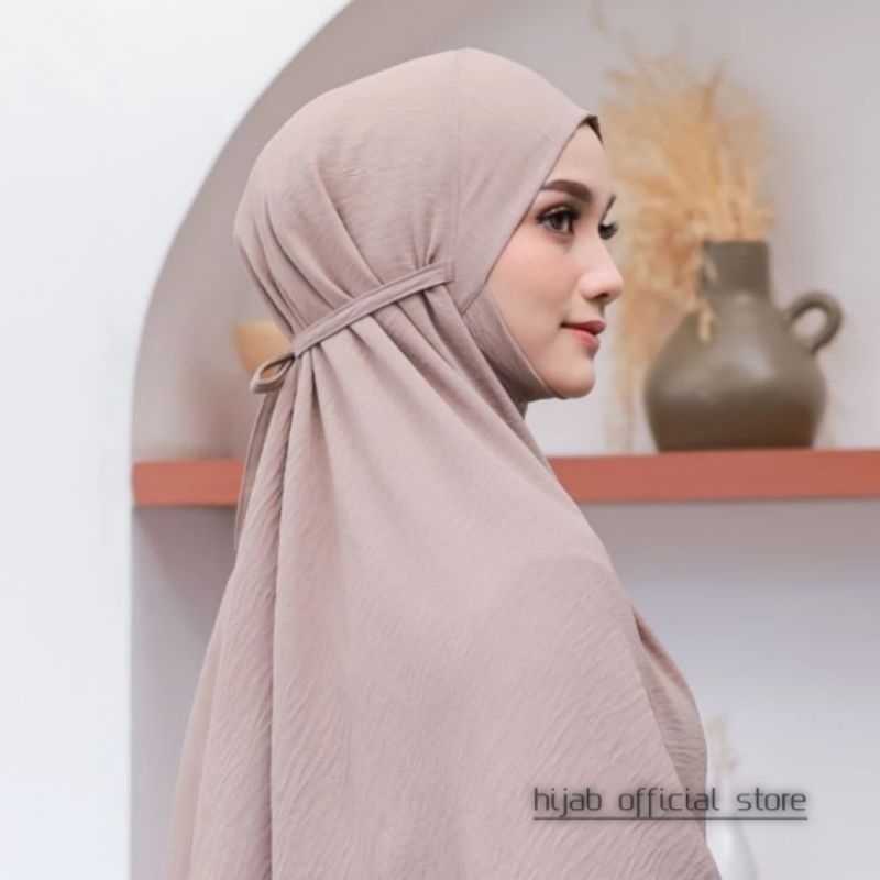 Jual Hijab Bergo Dagu Crinkle Airflow Premium XL | Shopee Indonesia
