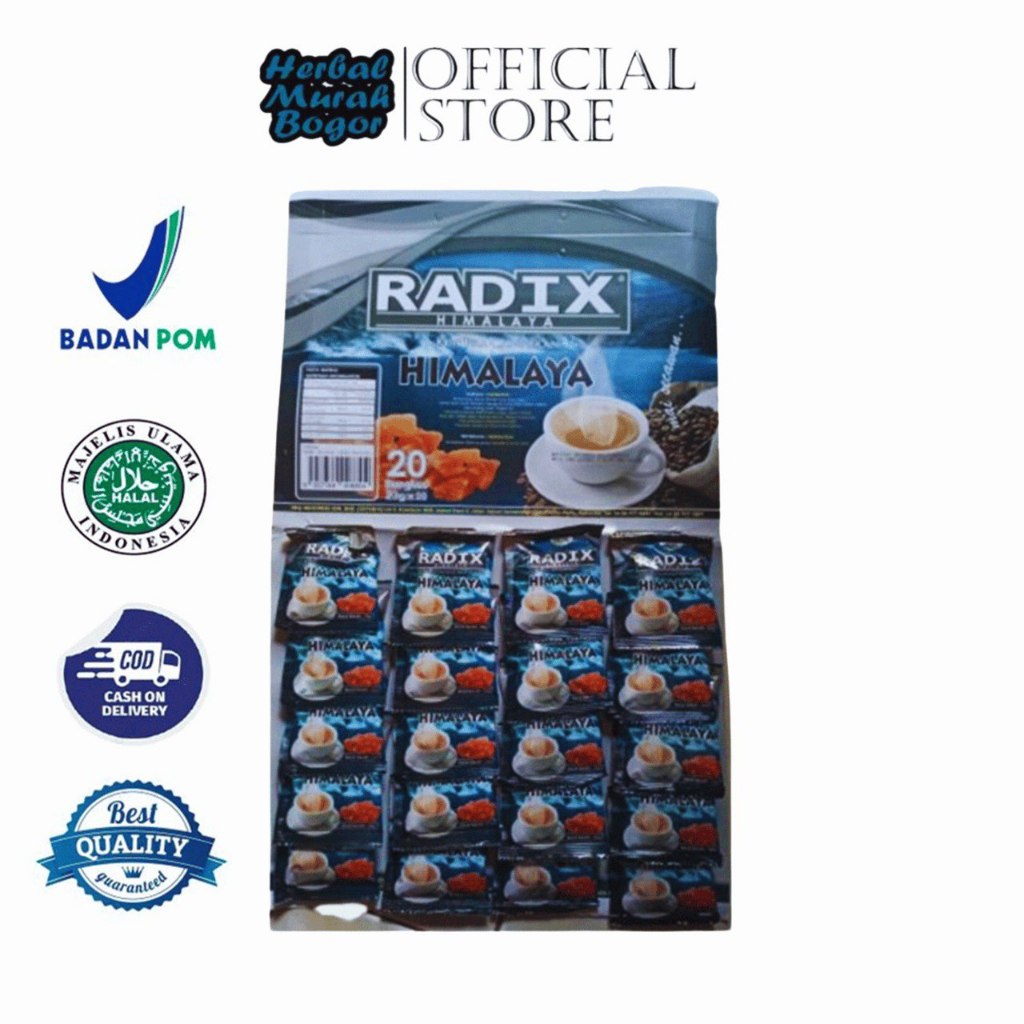 Jual Kopi Radix Himalaya Original Malaysia isi 20 sachet | Kopi Radix ...