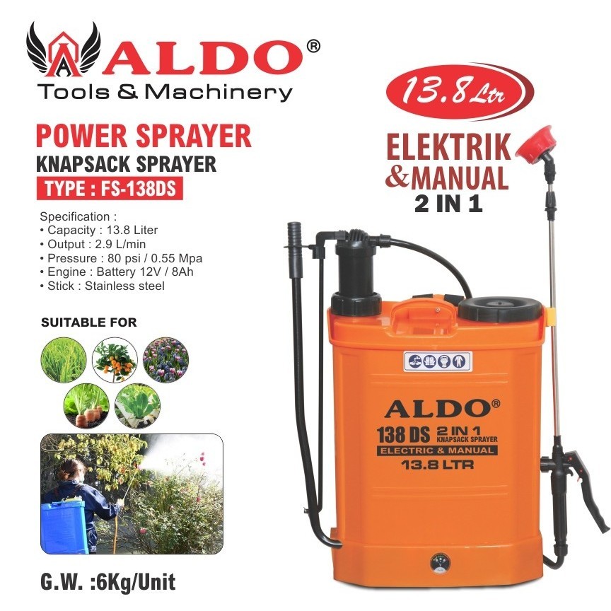 Jual ALAT SEMPROT HAMA POWER FS-138DS KNAPSACK SPRAYER ELEKTRIK MERK ...