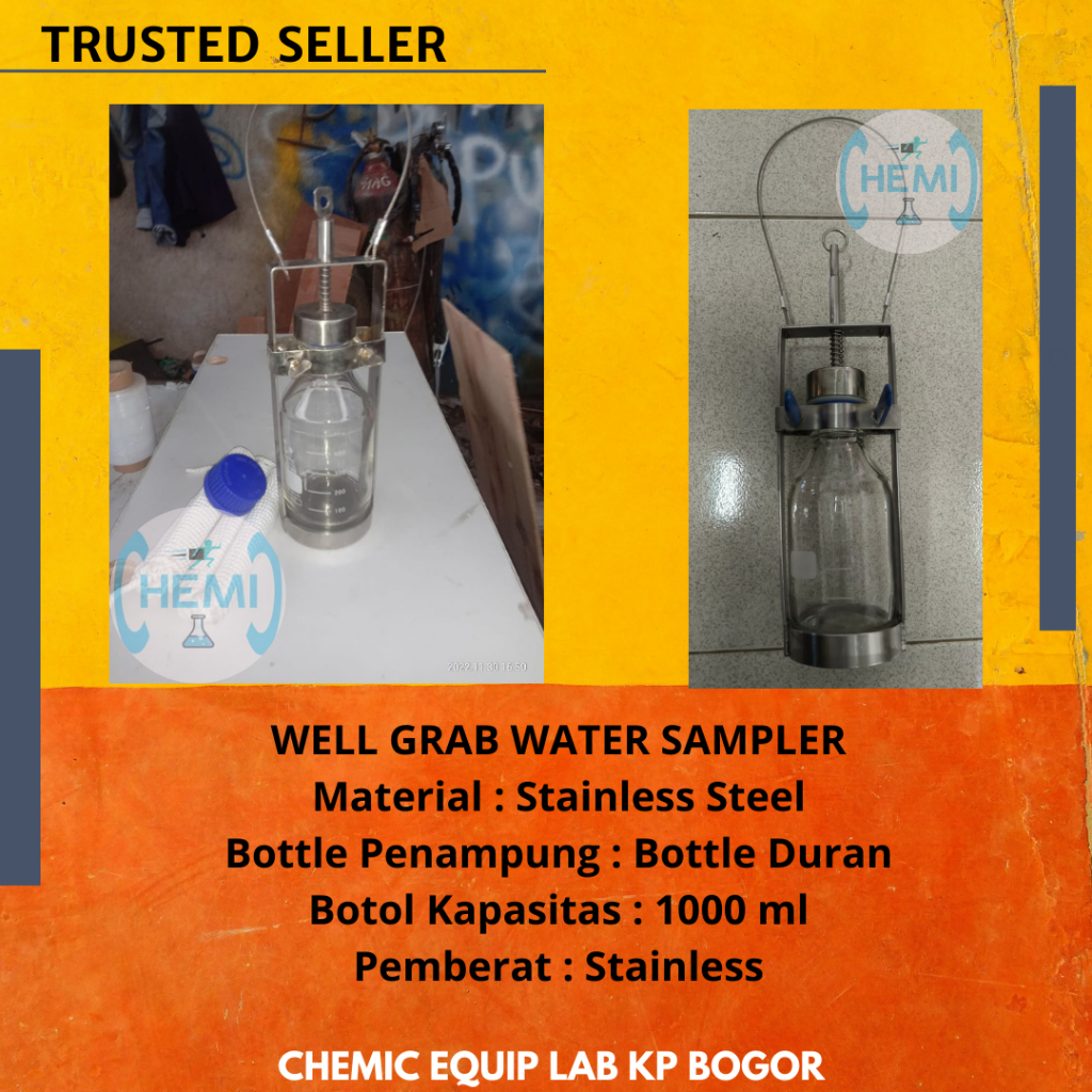 Jual GRAB SAMPLER WG1000 / WELL GRAB WATER SAMPLER UKURAN 1000 ml ...