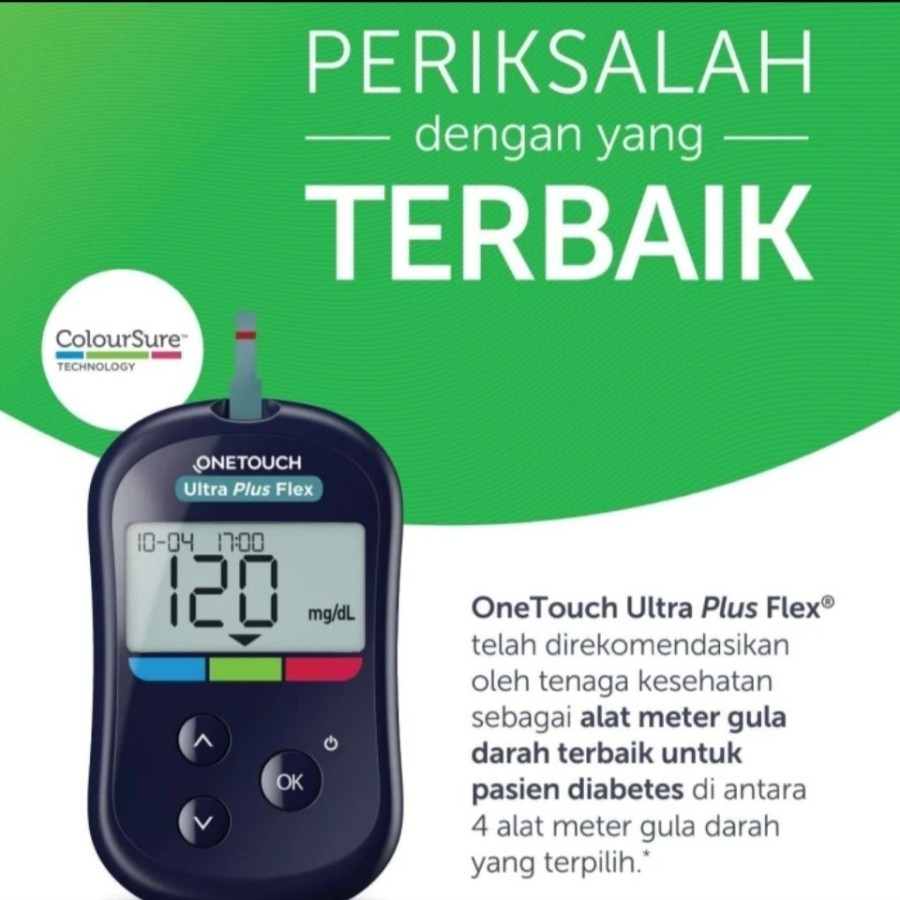 Jual PROMO!!! One Touch Ultra Plus Flex Blood Glucose System METER ONLY | Shopee Indonesia